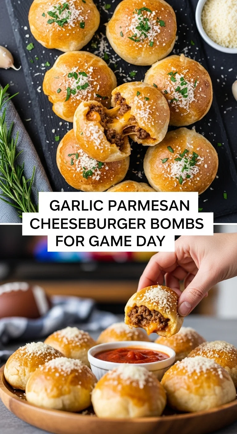 Garlic Parmesan Cheeseburger Bombs for Game Day: 7 Ultimate & Delicious ...