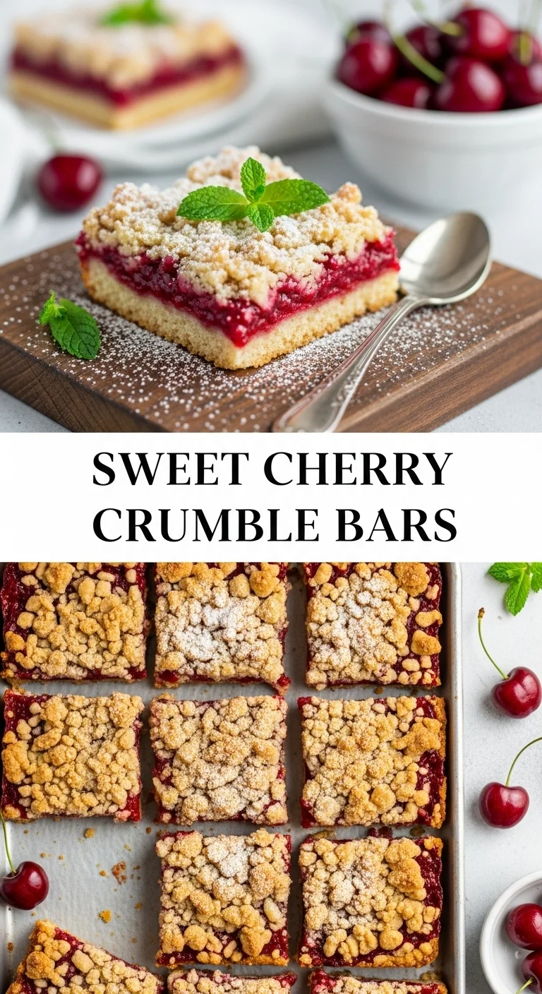Sweet Cherry Crumble Bars: 7 Delicious & Irresistible Recipes to Bake ...